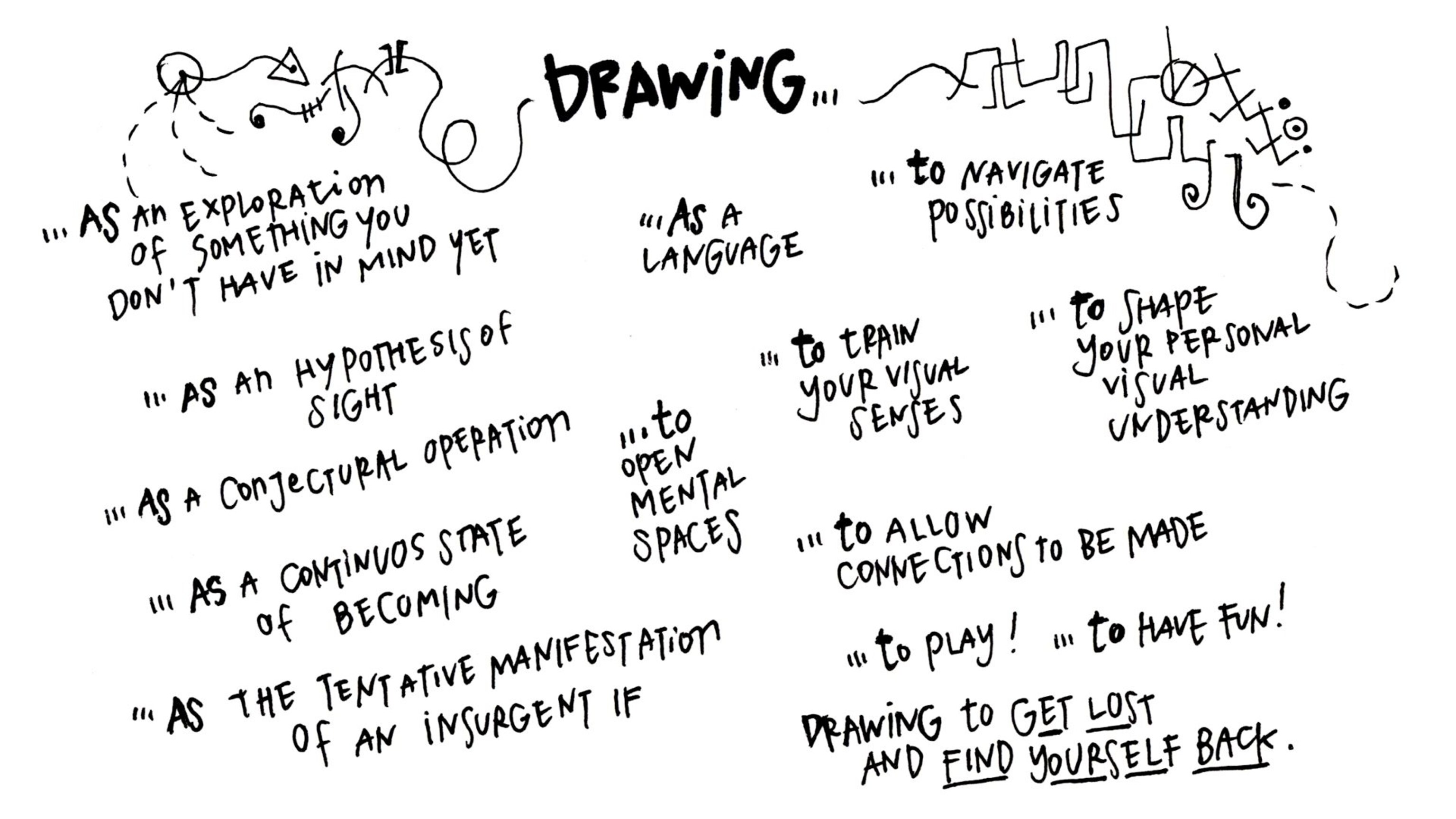 Sketching with Data Opens the Mind’s Eye