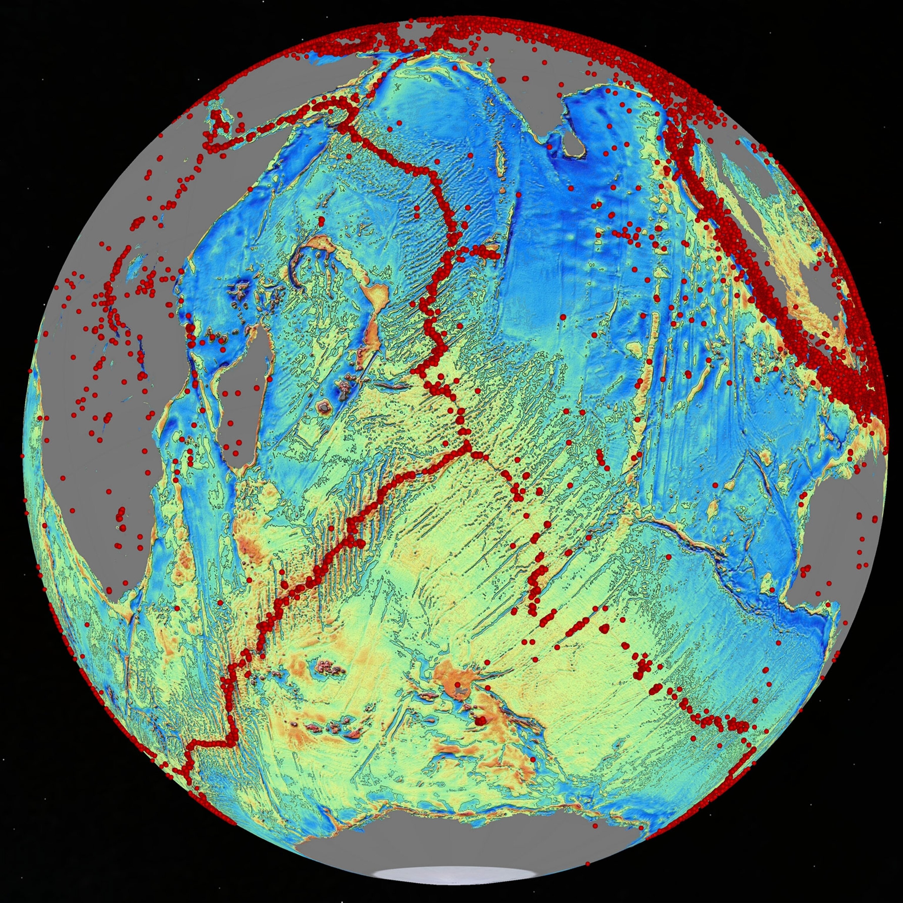 Undersea Mysteries Mapped by Satellite Gravity Sensors