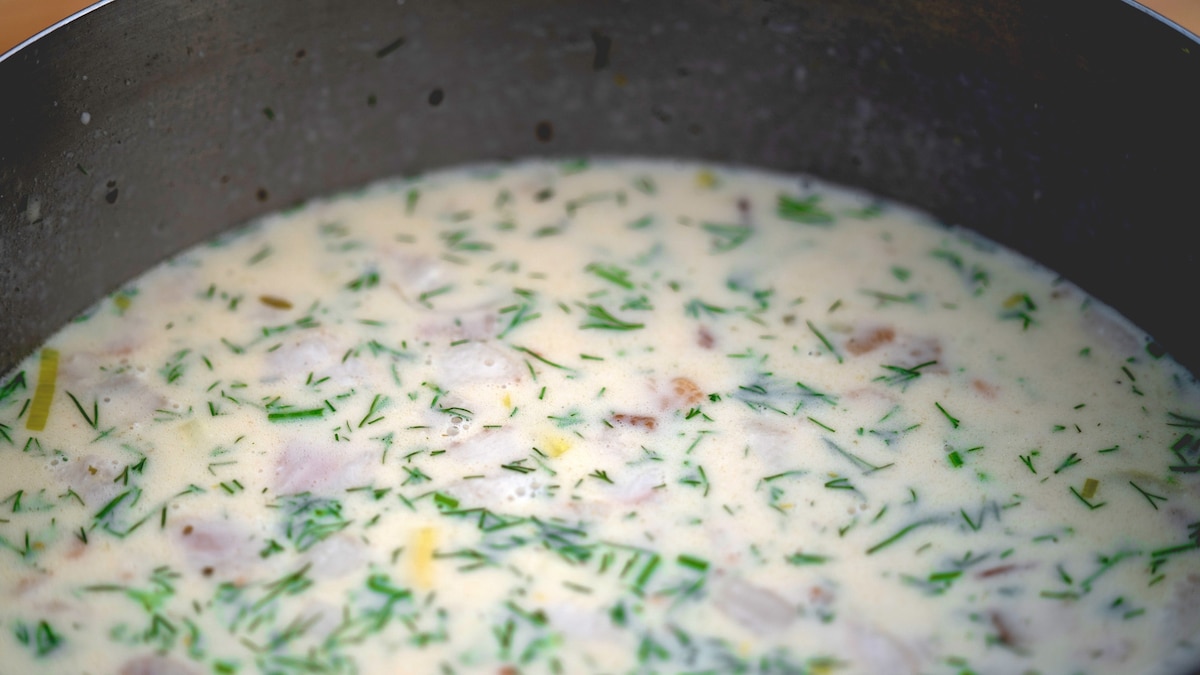 Smoked Cod Chowder with Fresh Cod, Mussels and Scallops | National ...