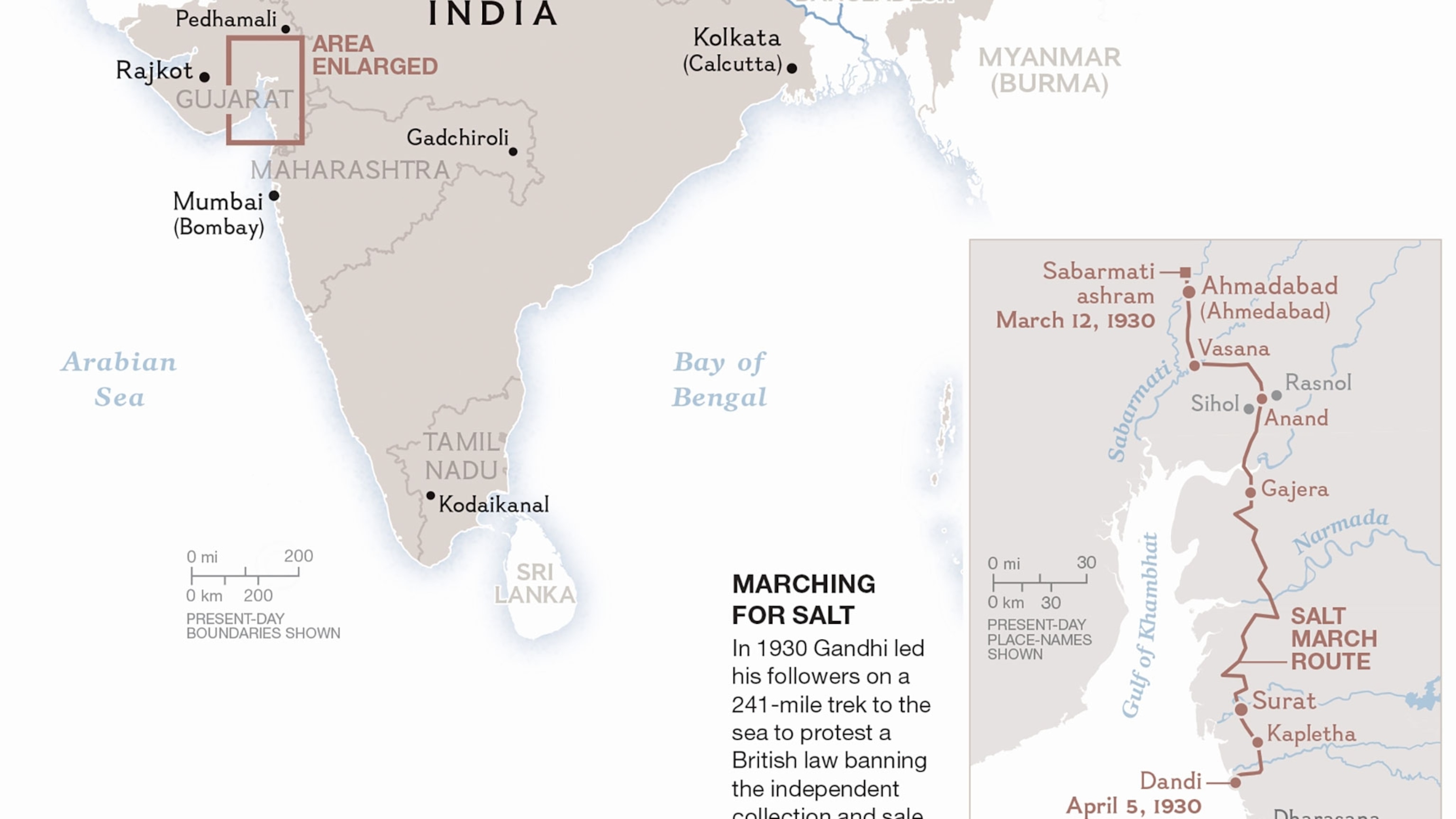 Salt March Route