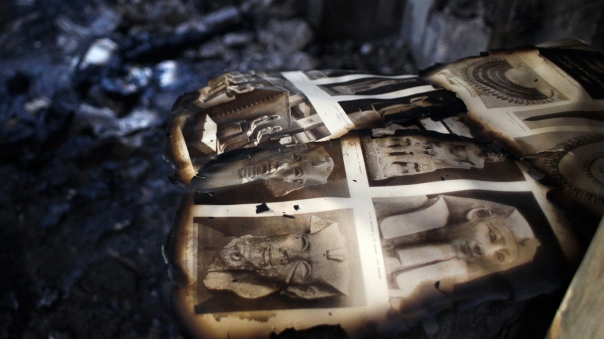 Pictures: Fire Destroys "Temple of Knowledge" in Egypt | National ...