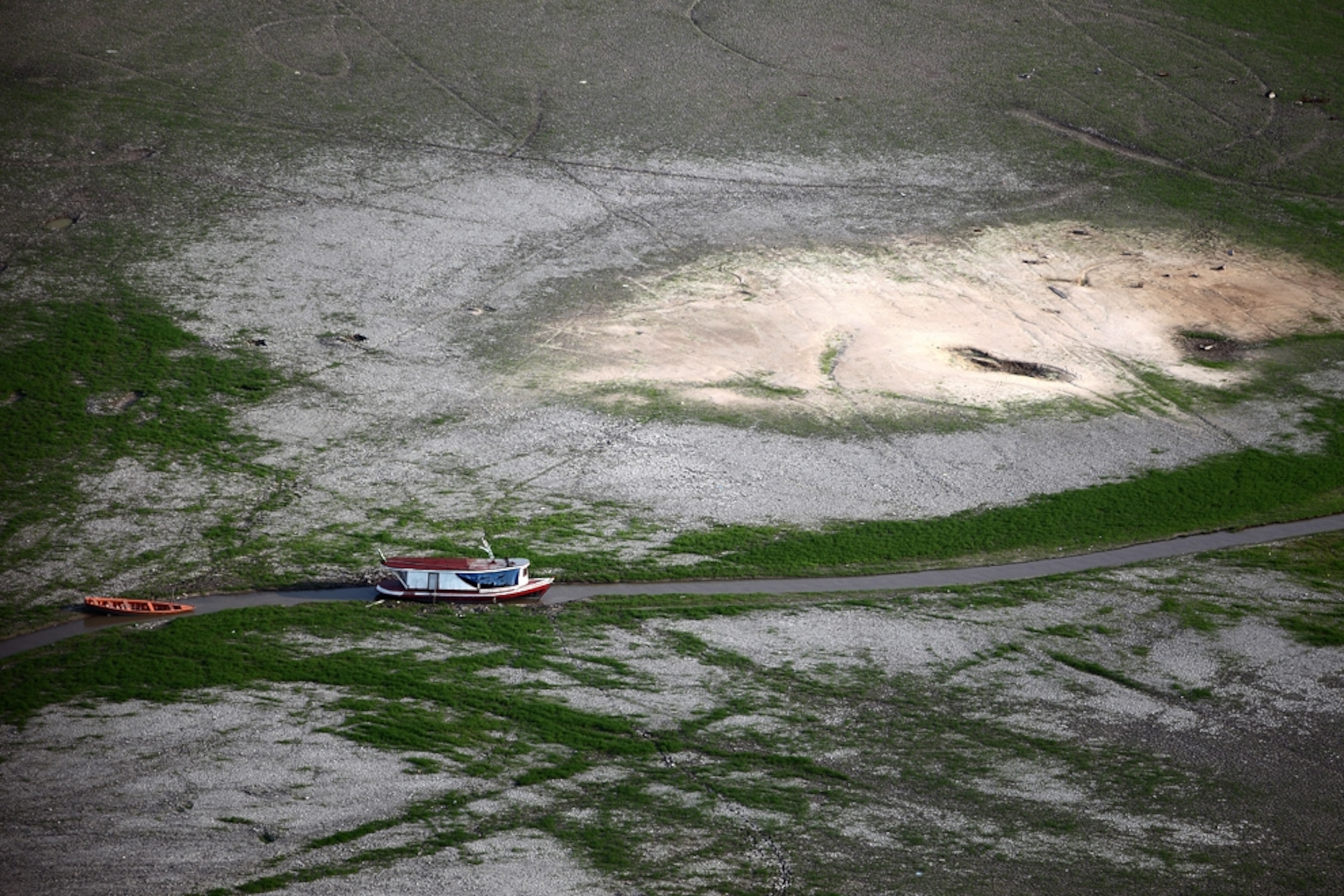 PHOTOS: "Alarming" Amazon Drought—River Hits New Low