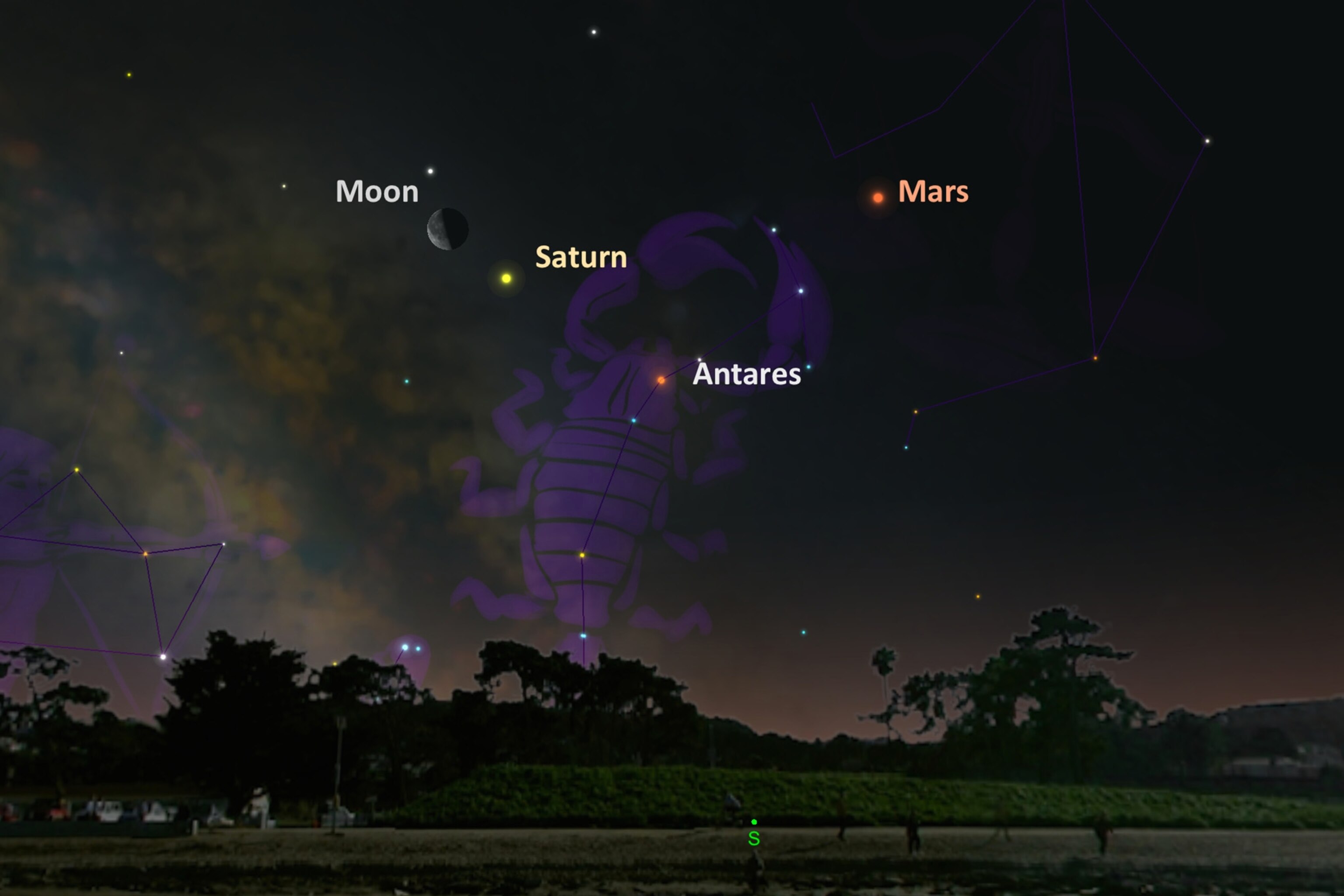 This Week’s Night Sky: Lunar Triad and Cosmic Flower in Bloom