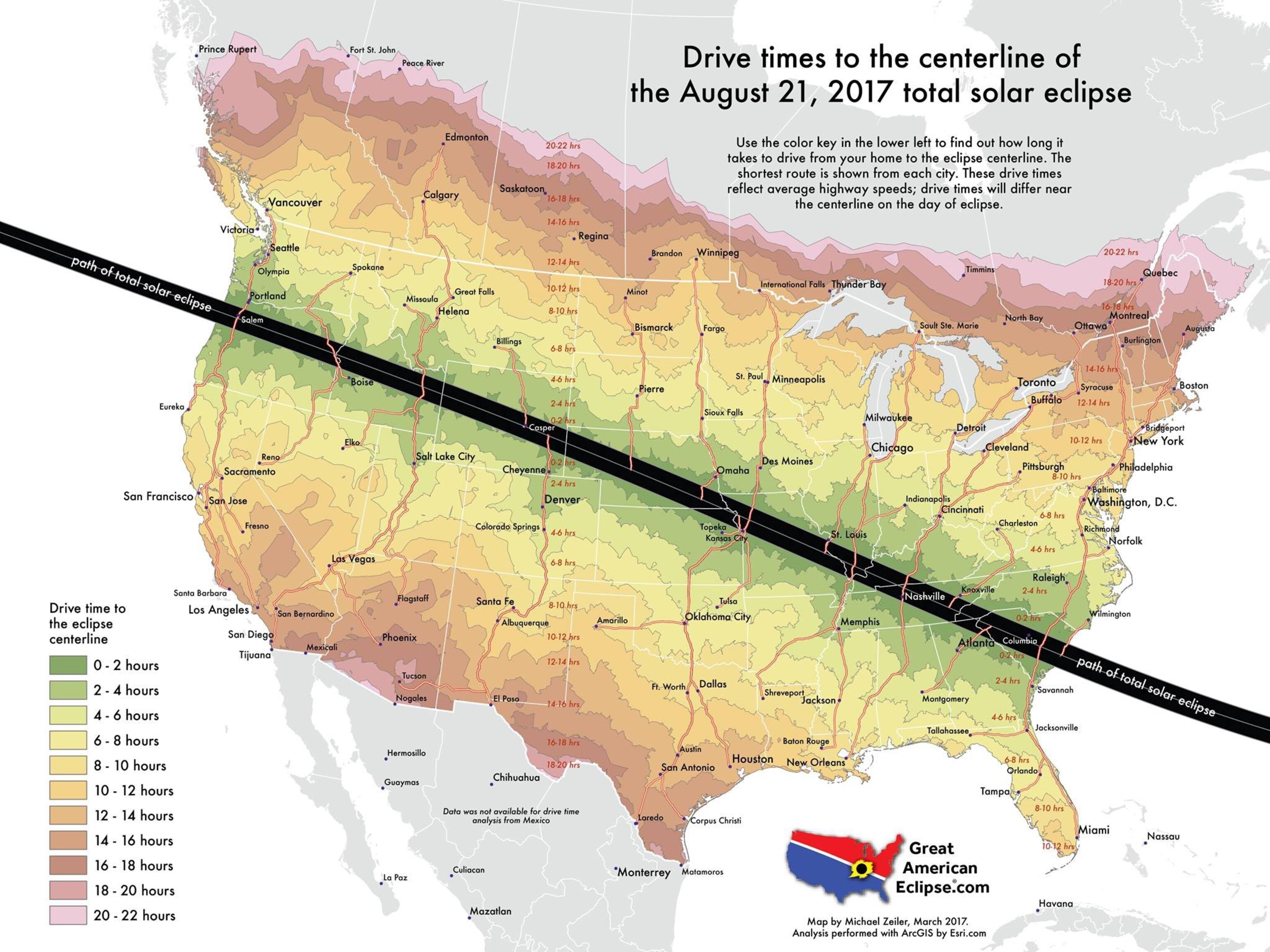 The Best—and Quirkiest—Maps of the 2017 Solar Eclipse