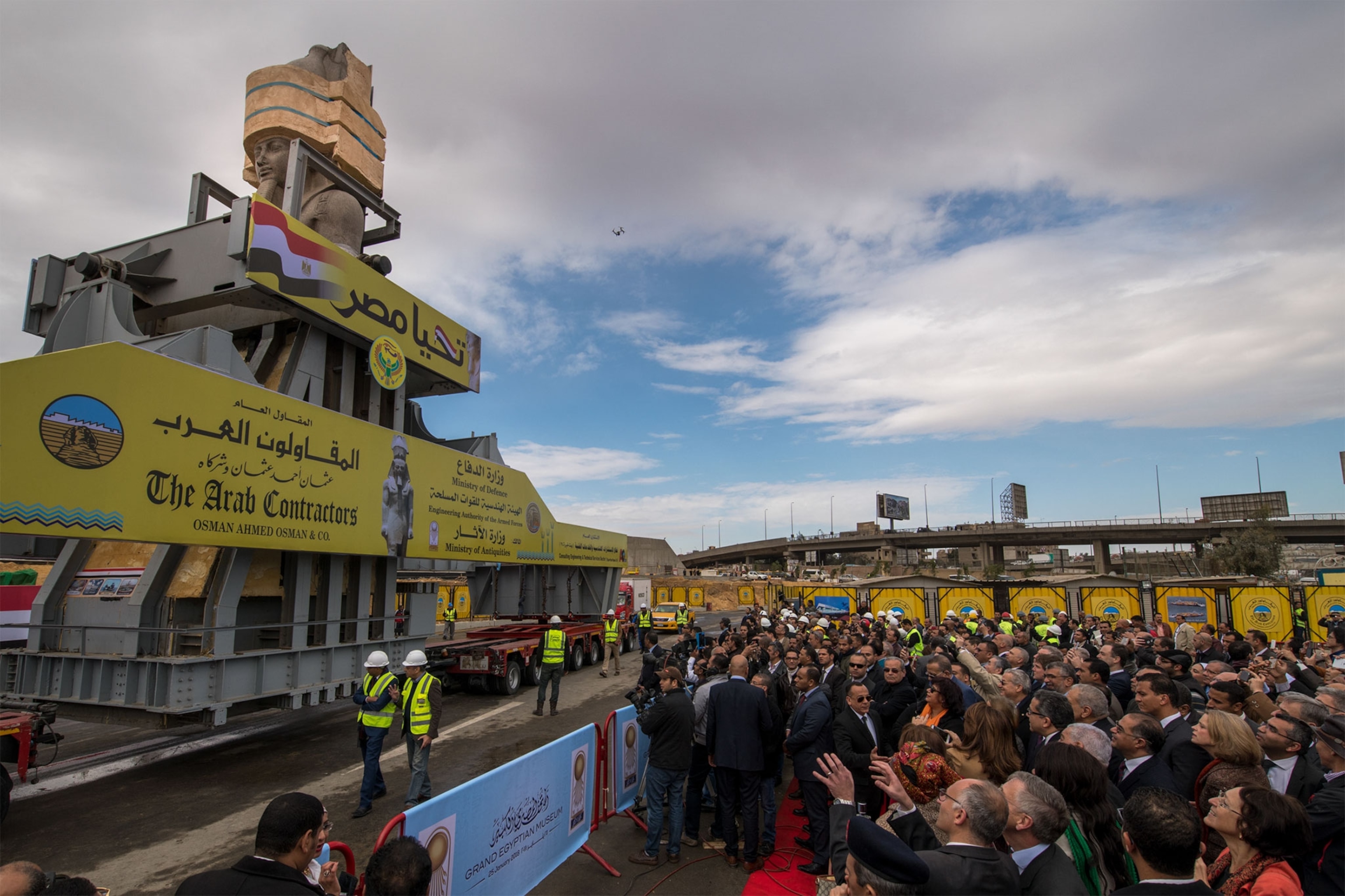 Ancient Ramses II Statue Moved to Grand Egyptian Museum