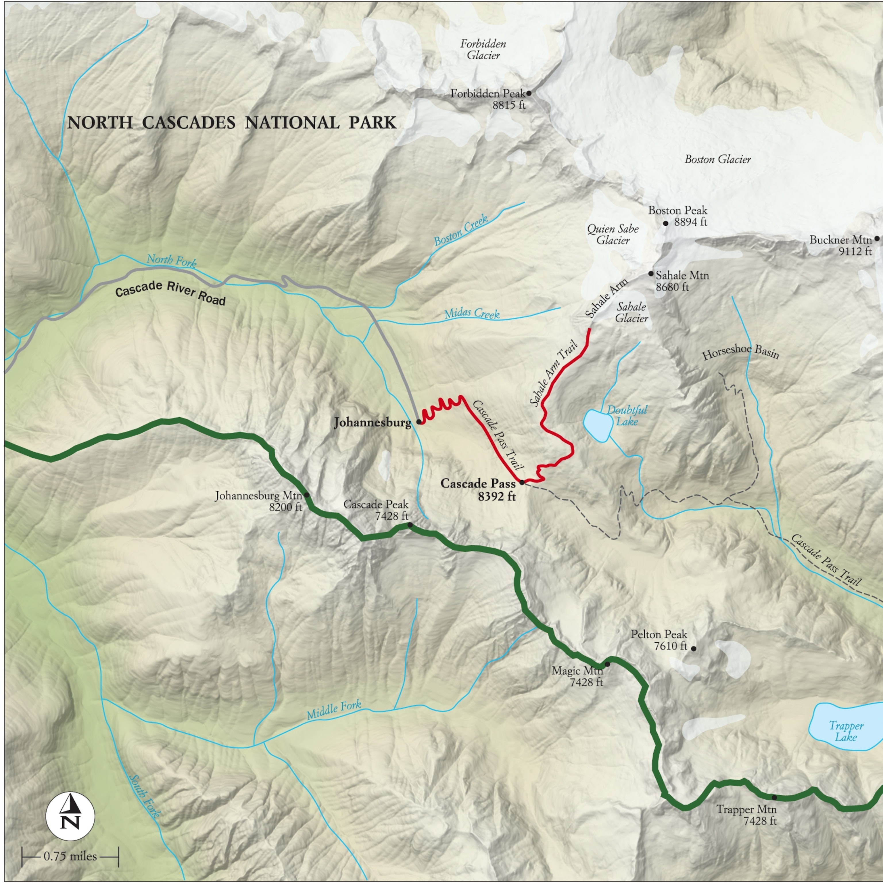 Best North Cascades National Park Hike, Trail Map -- National Geographic