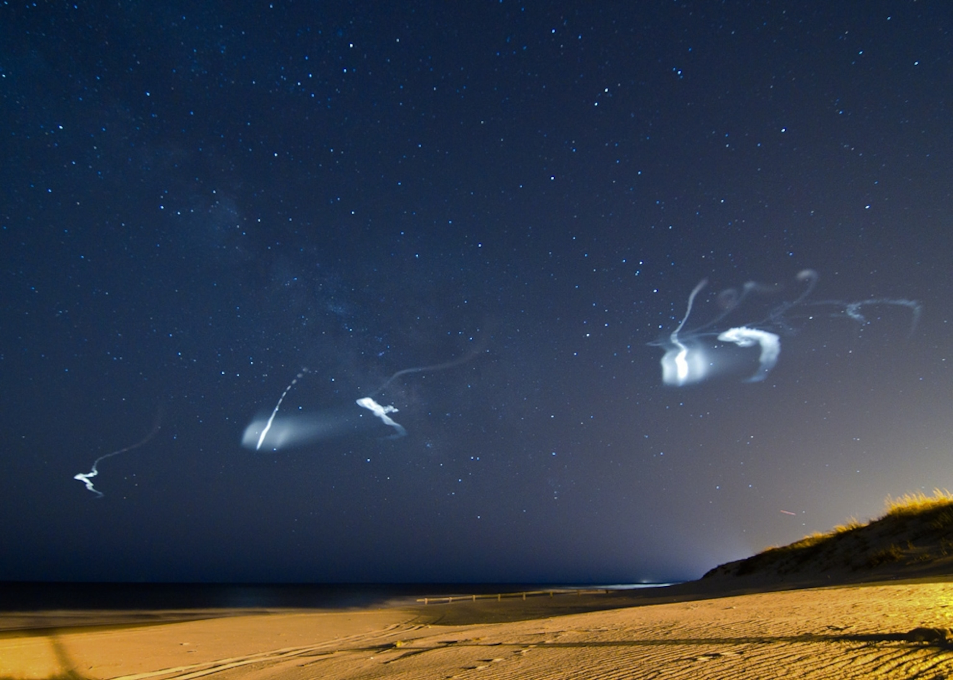 Photos: NASA Rockets Make Weird Clouds Near Edge of Space | National ...