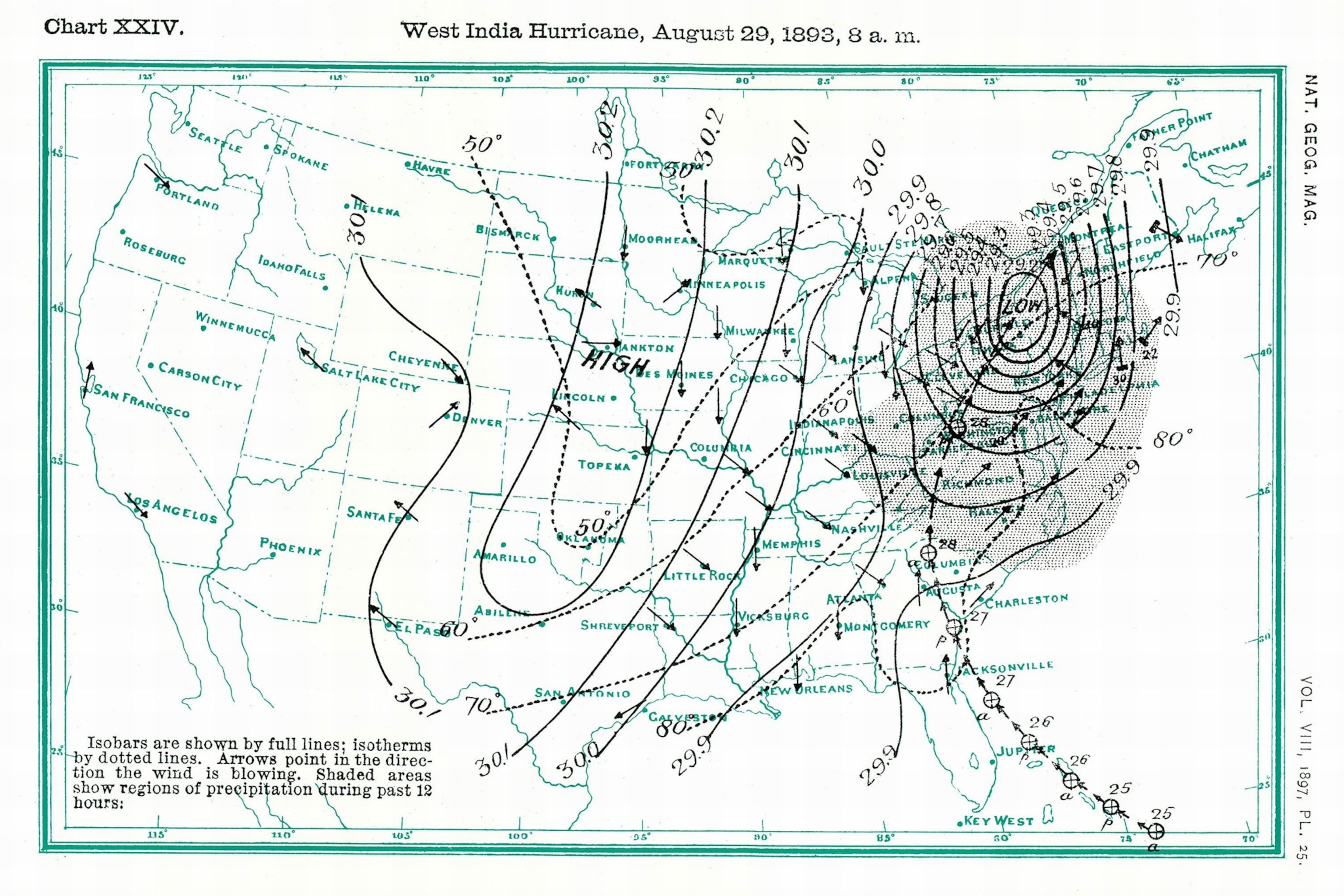 How National Geographic Has Mapped Hurricanes Over 130 Years