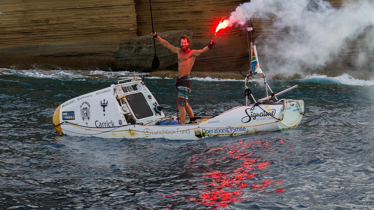 Surfer Becomes First to Cross the Atlantic on a Paddleboard | National ...