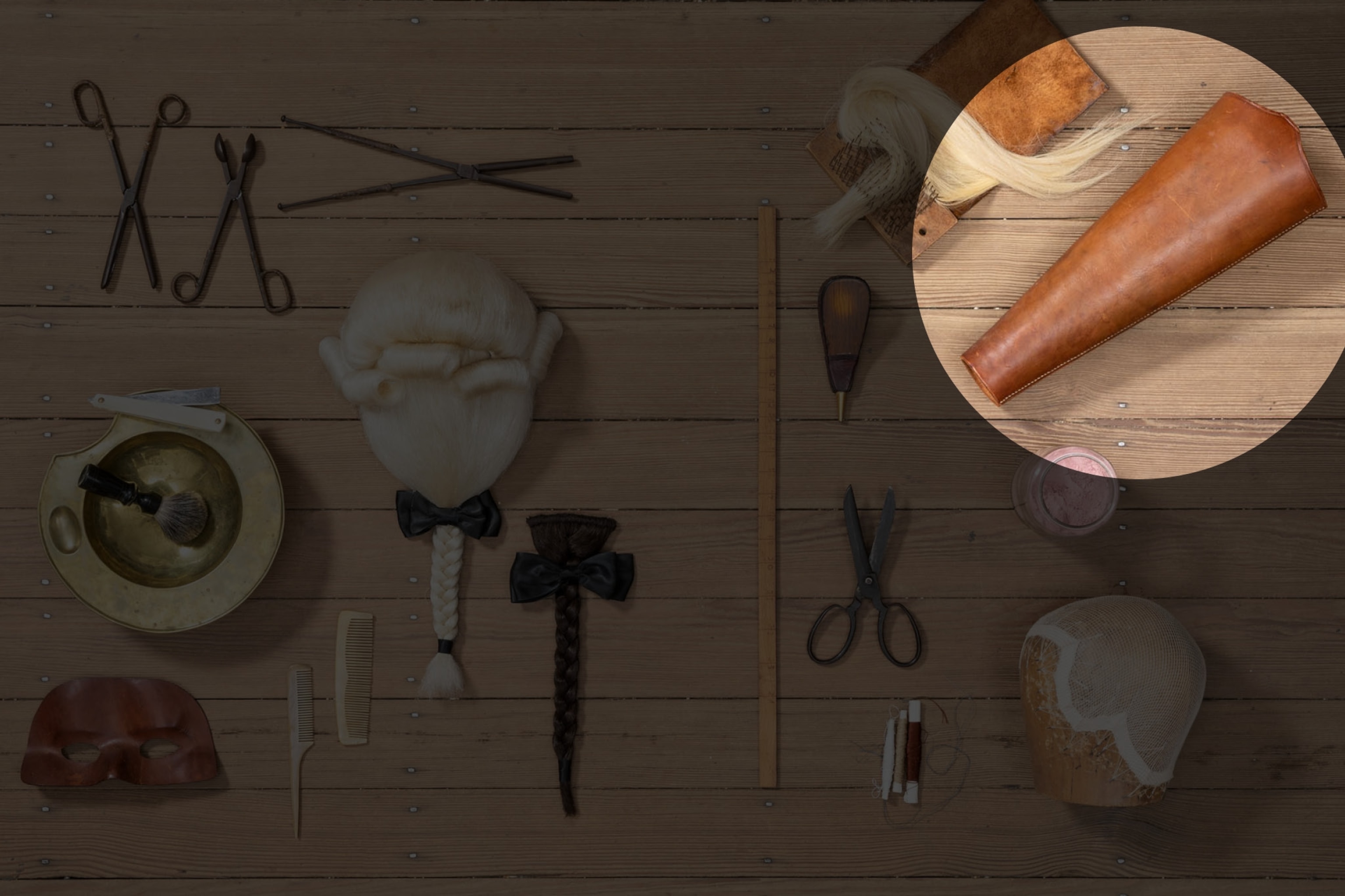 13 essential tools for a colonial wigmaker