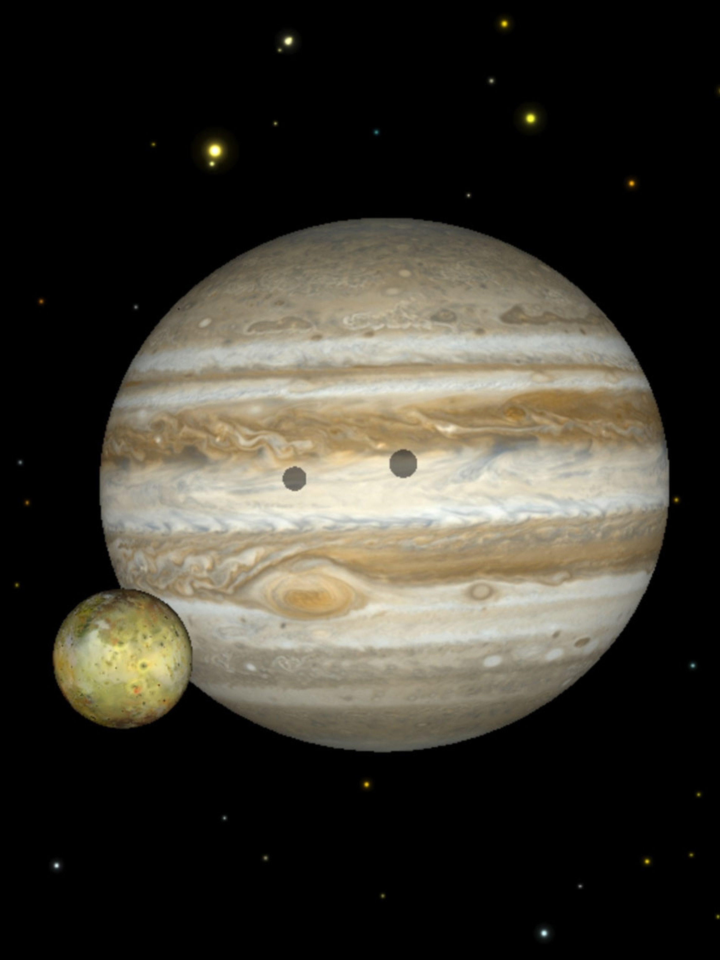 Planet Jupiter With The Stars
