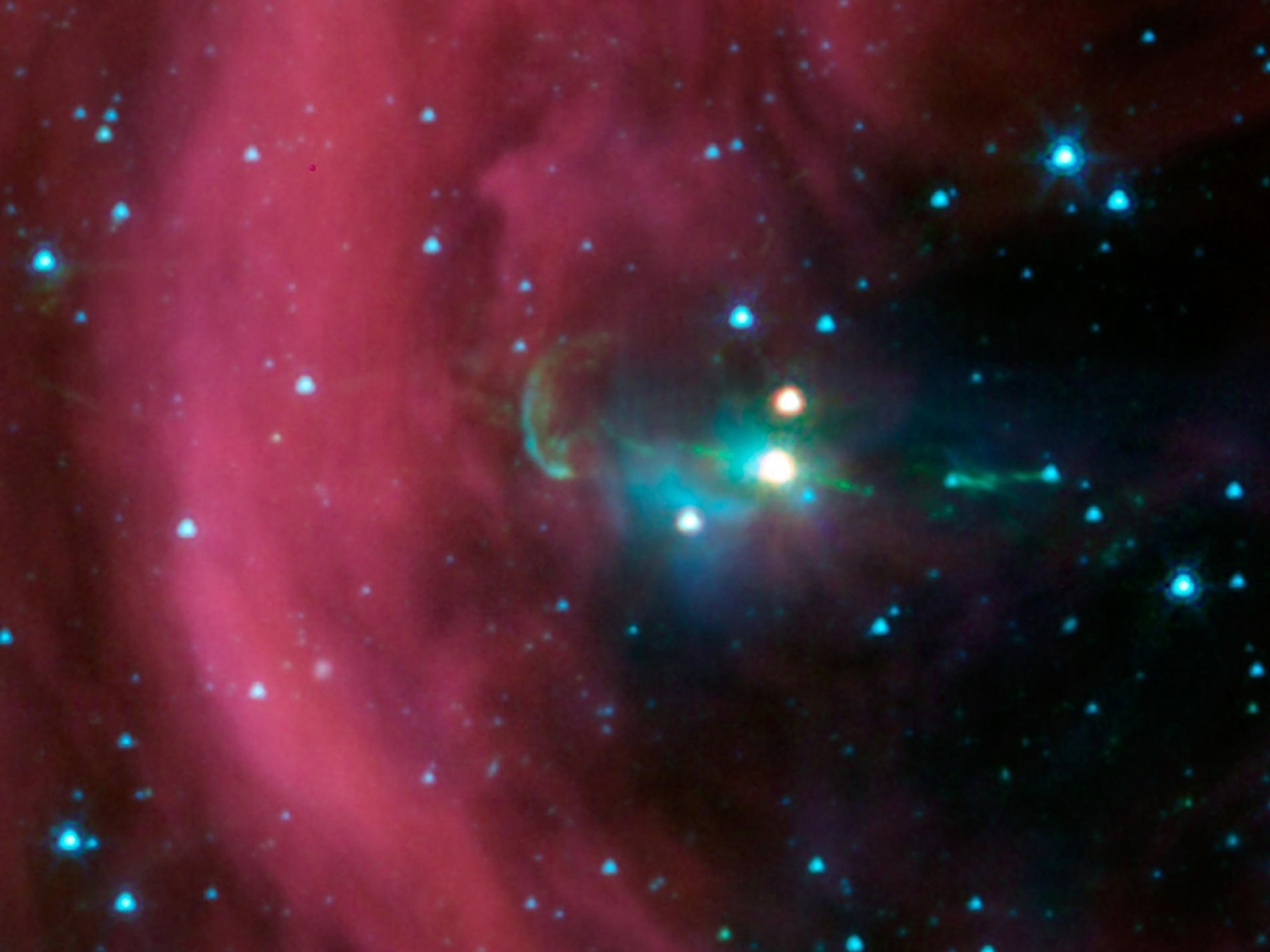 Space Pictures This Week: Star Jets, Saturn Moons